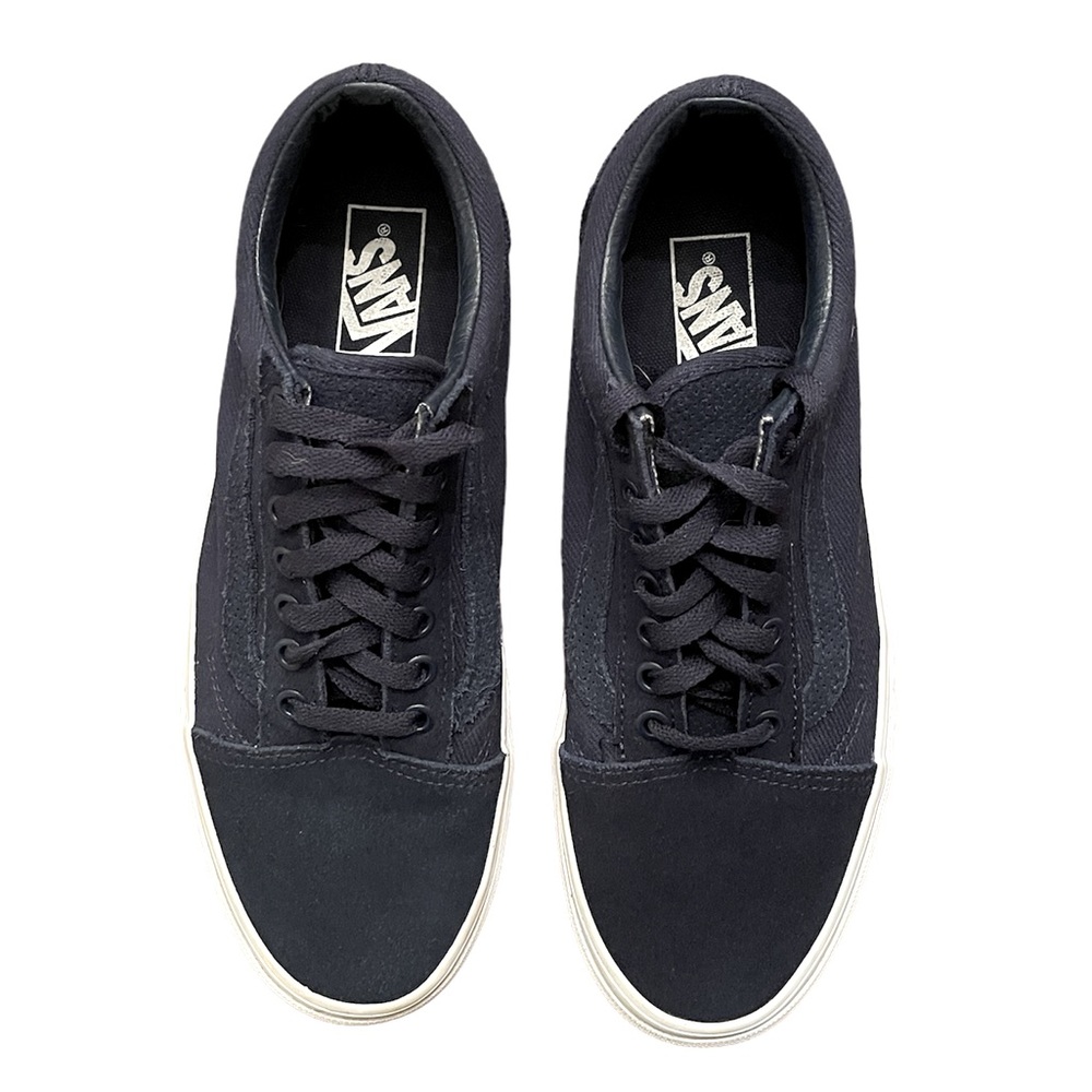 Vans Old Skool Canvas And Suede Navy Sneakers - Gem